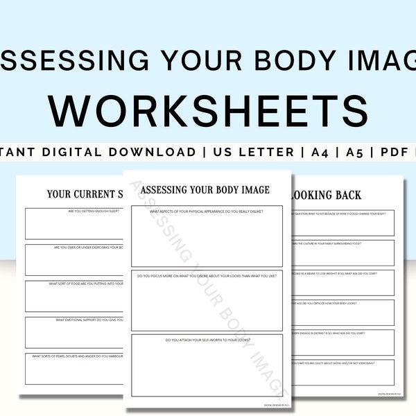 Body Image Workbook - Etsy