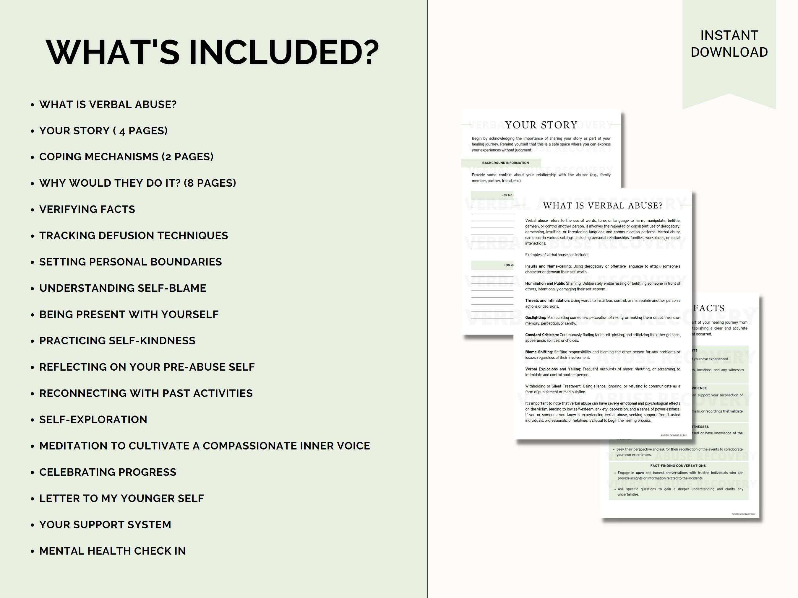 Verbal Abuse Recovery Journal, Narcissistic Abuse, Gaslighting Recovery ...