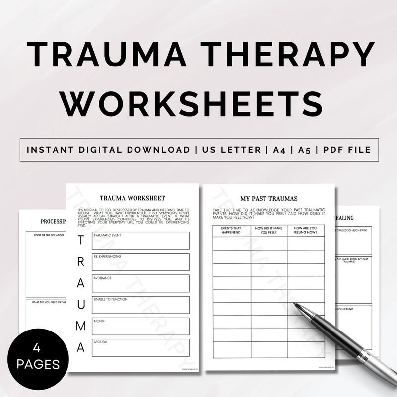 Trauma Workbook - Etsy