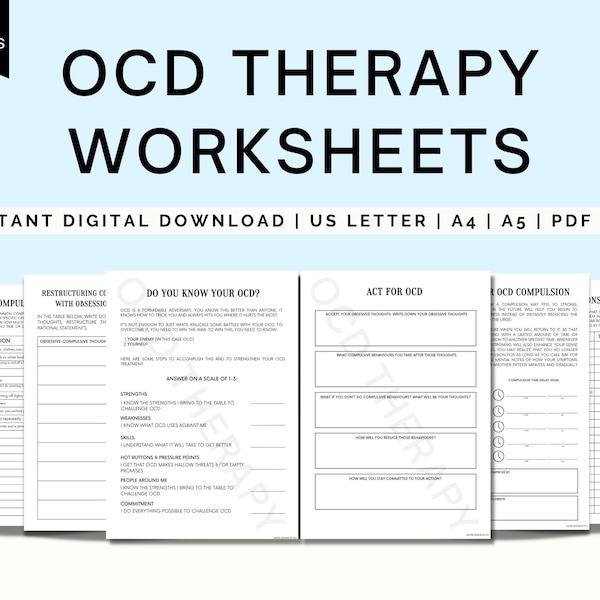 Exposure Therapy For Ocd Worksheets