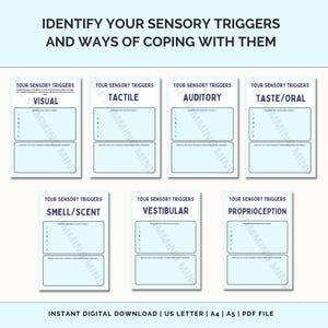Workbook for Autism, Stimming Worksheets, Autism Journal, Sensory ...