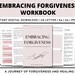 Forgiveness Workbook Printable, Forgiveness Worksheet, Forgiveness ...