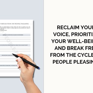 People Pleasing Workbook Printable, Self-love Workbook, Self-awareness ...