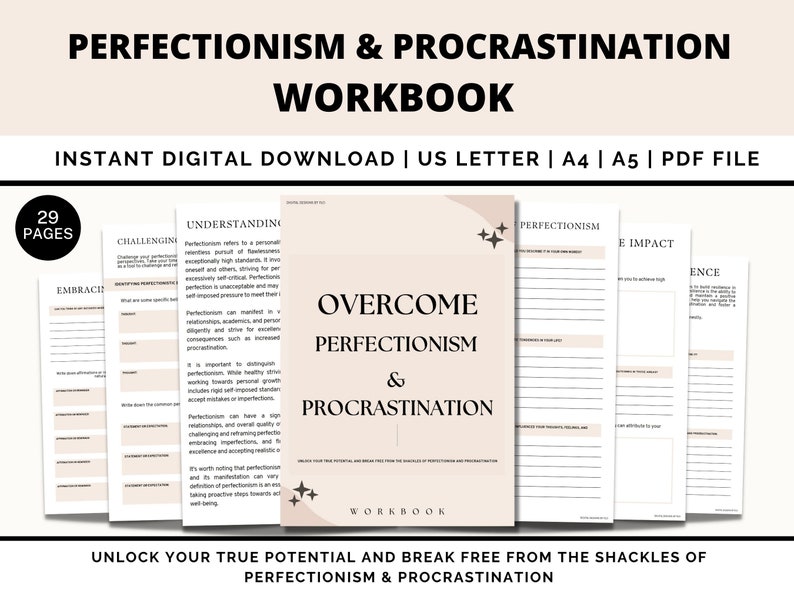 Perfectionism and Procrastination Workbook, Manage Your Perfectionism ...