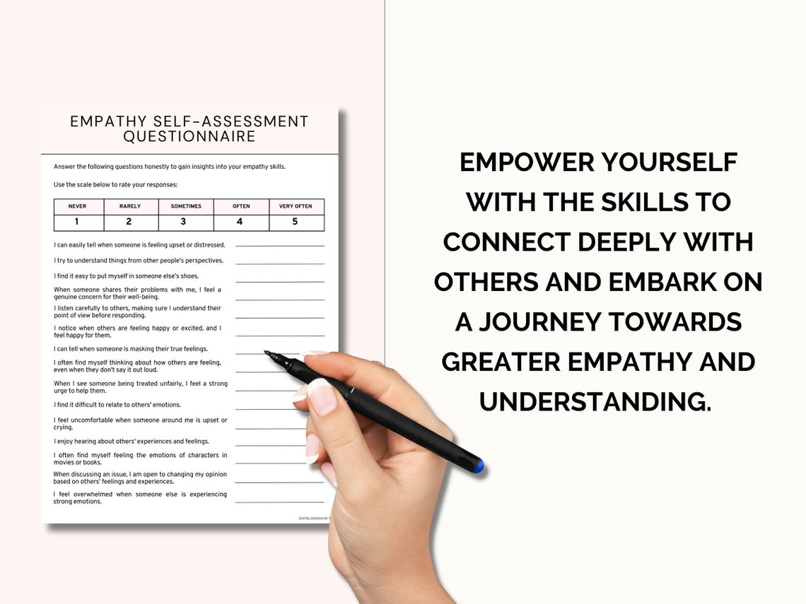 Empathy Activity Workbook, Relationship Building, Empathy Skills ...
