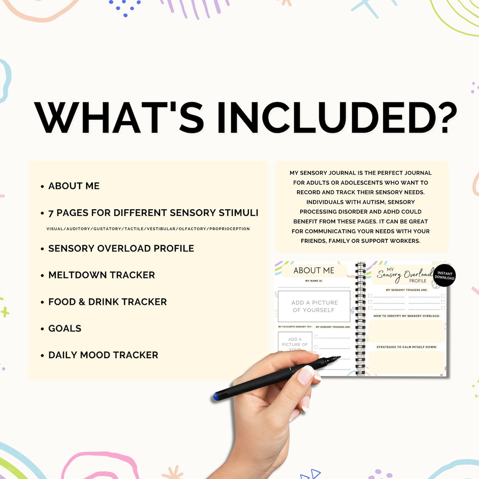 Sensory Profile, Sensory Autism, Autism Download, Sensory Adult, Autism ...