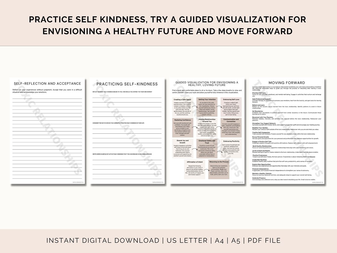 Toxic Relationship Workbook, Breakdown Worksheets, Relationship Therapy ...