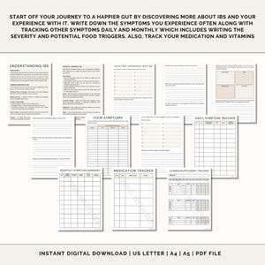 Irritable Bowl Syndrome Journal, IBS Tracker, Food Diary, Symptom ...