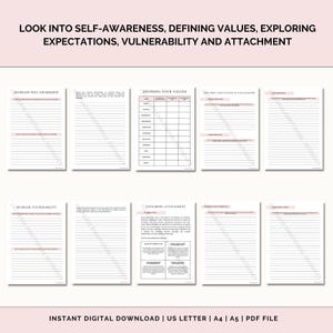 Emotional Intimacy Workbook, Relationship Intimacy Therapy, Couples ...