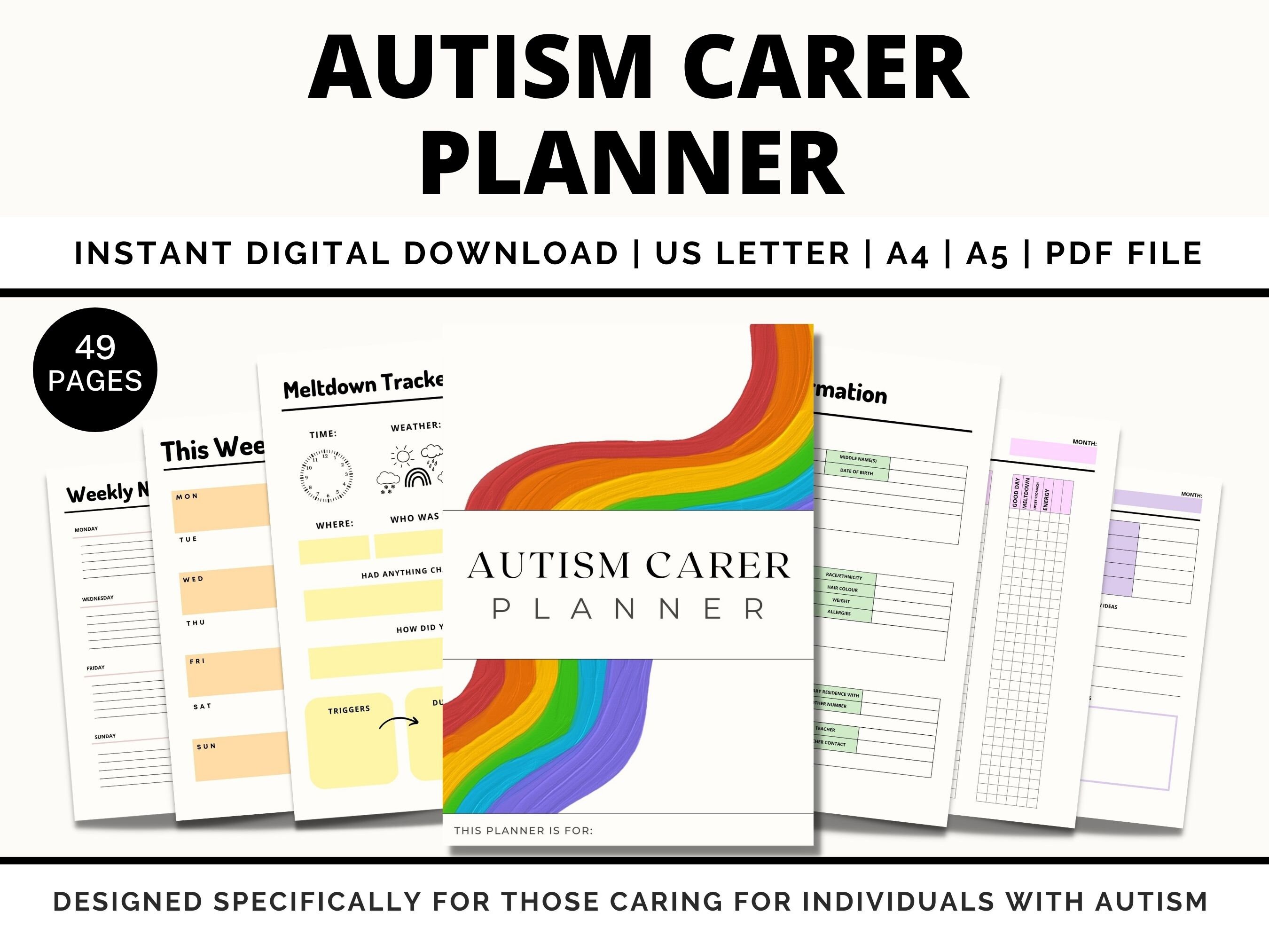 Autism Planner, Autism Routine, Autism Binder, Autism Worksheets ...