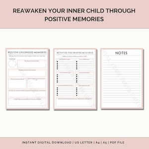 Inner Child Workbook Printable, Inner Child Healing, Therapy Resources ...
