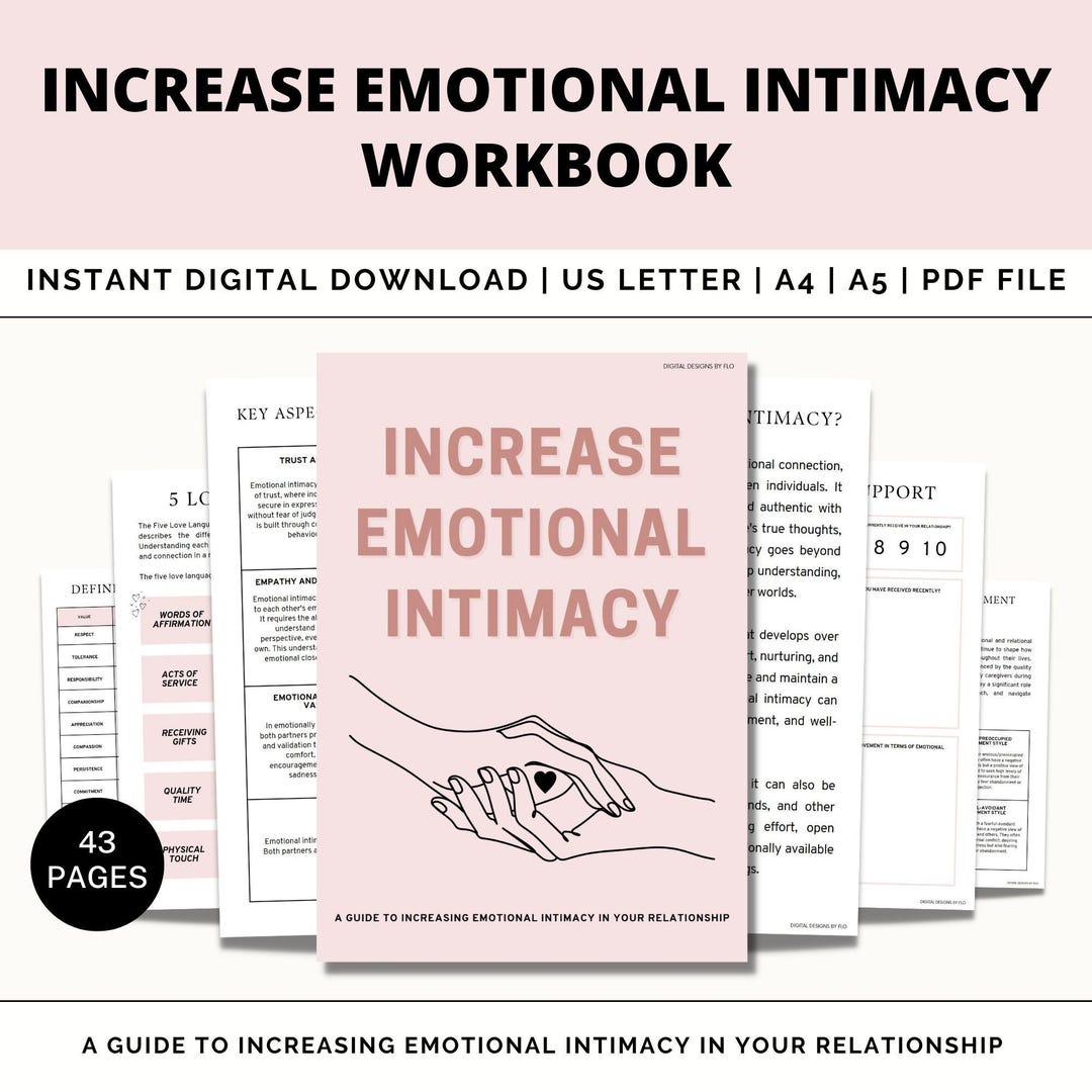 Emotional Intimacy Workbook, Relationship Intimacy Therapy, Couples ...