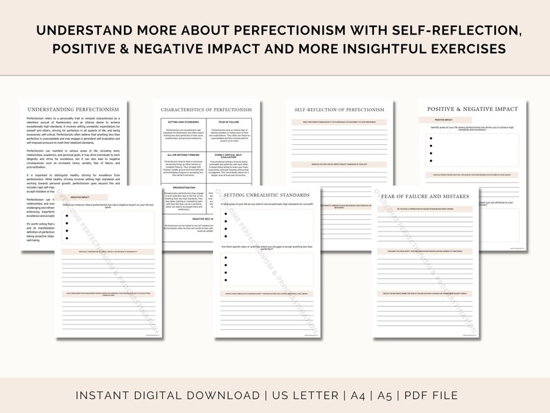 Perfectionism and Procrastination Workbook, Manage Your Perfectionism ...