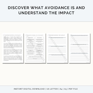 Overcome Avoidance Workbook, Self-esteem, Setting Boundaries, Therapy ...