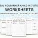 Inner Child Worksheets Printable, Inner Child Workbook, Inner Child ...