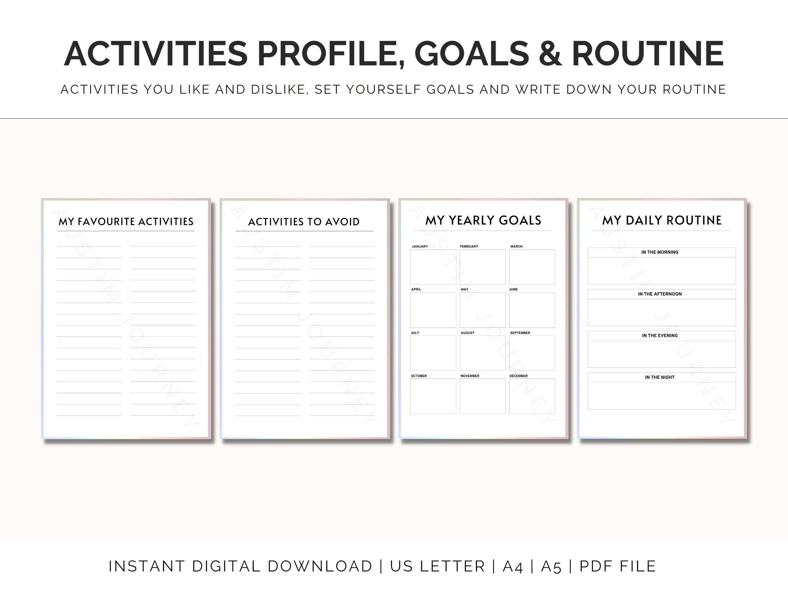 Workbook for Autism Autism Worksheets Autism Journal - Etsy UK