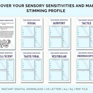 Workbook for Autism, Stimming Worksheets, Autism Journal, Sensory ...