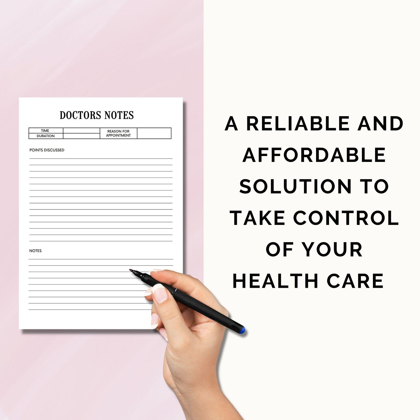 Printable Doctor Visit Note Sheets, Medical Notes, Doctor Appointments ...