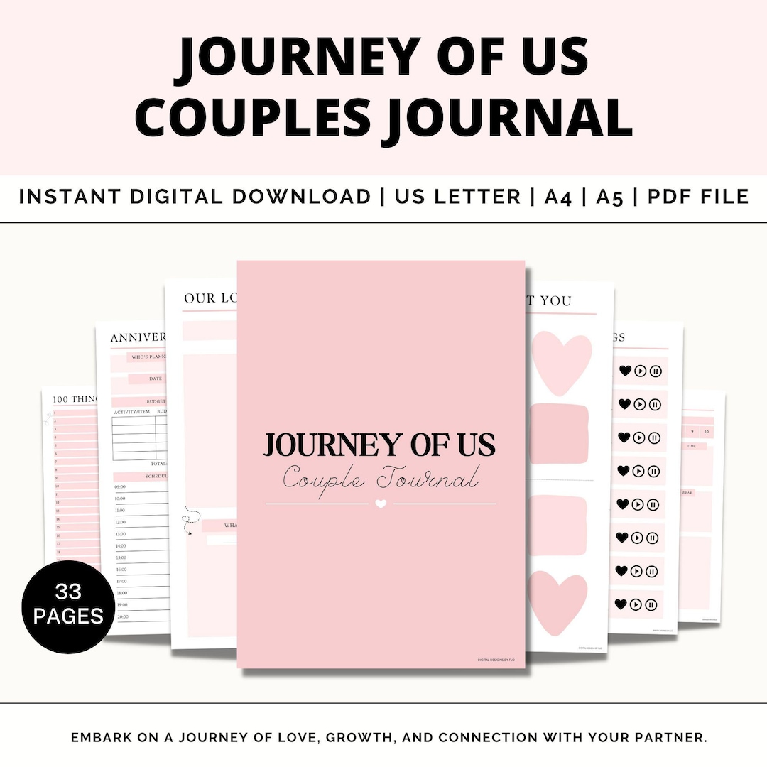 Printable Couple Journal, Relationship Planner, Relationship Goals ...