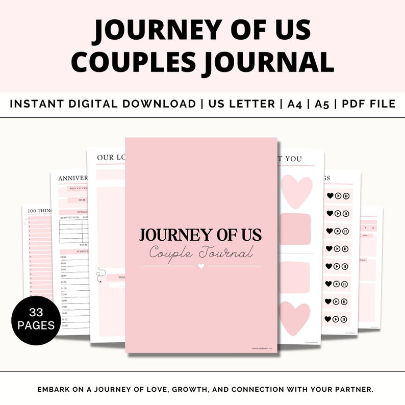Printable Couple Journal, Relationship Planner, Relationship Goals ...