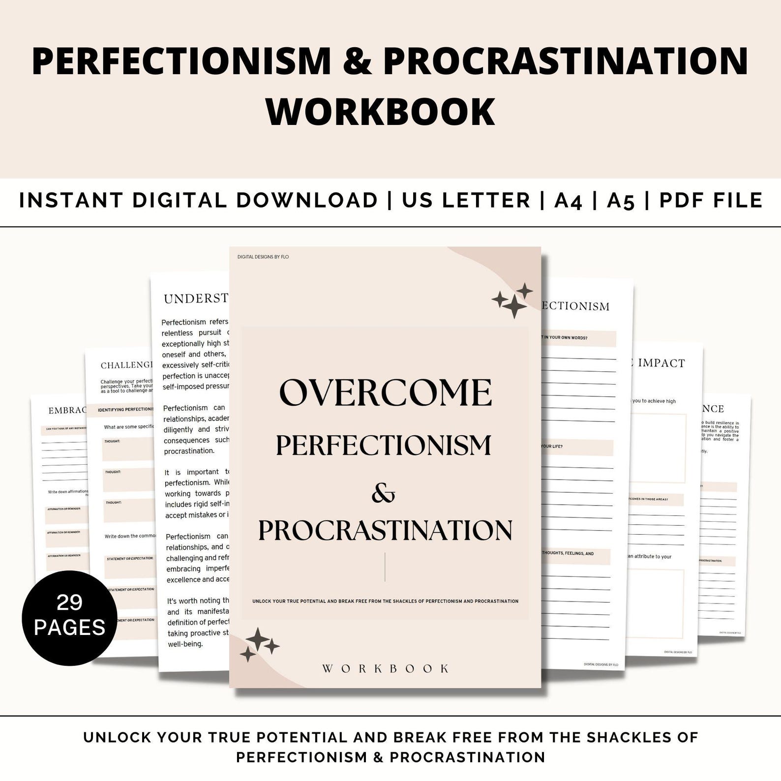 Perfectionism and Procrastination Workbook, Manage Your Perfectionism ...