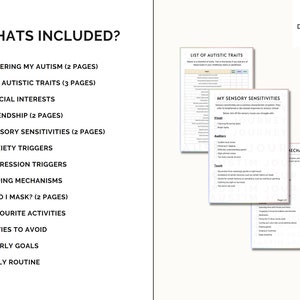 Workbook for Autism, Autism Worksheets, Autism Journal, Sensory Journal ...