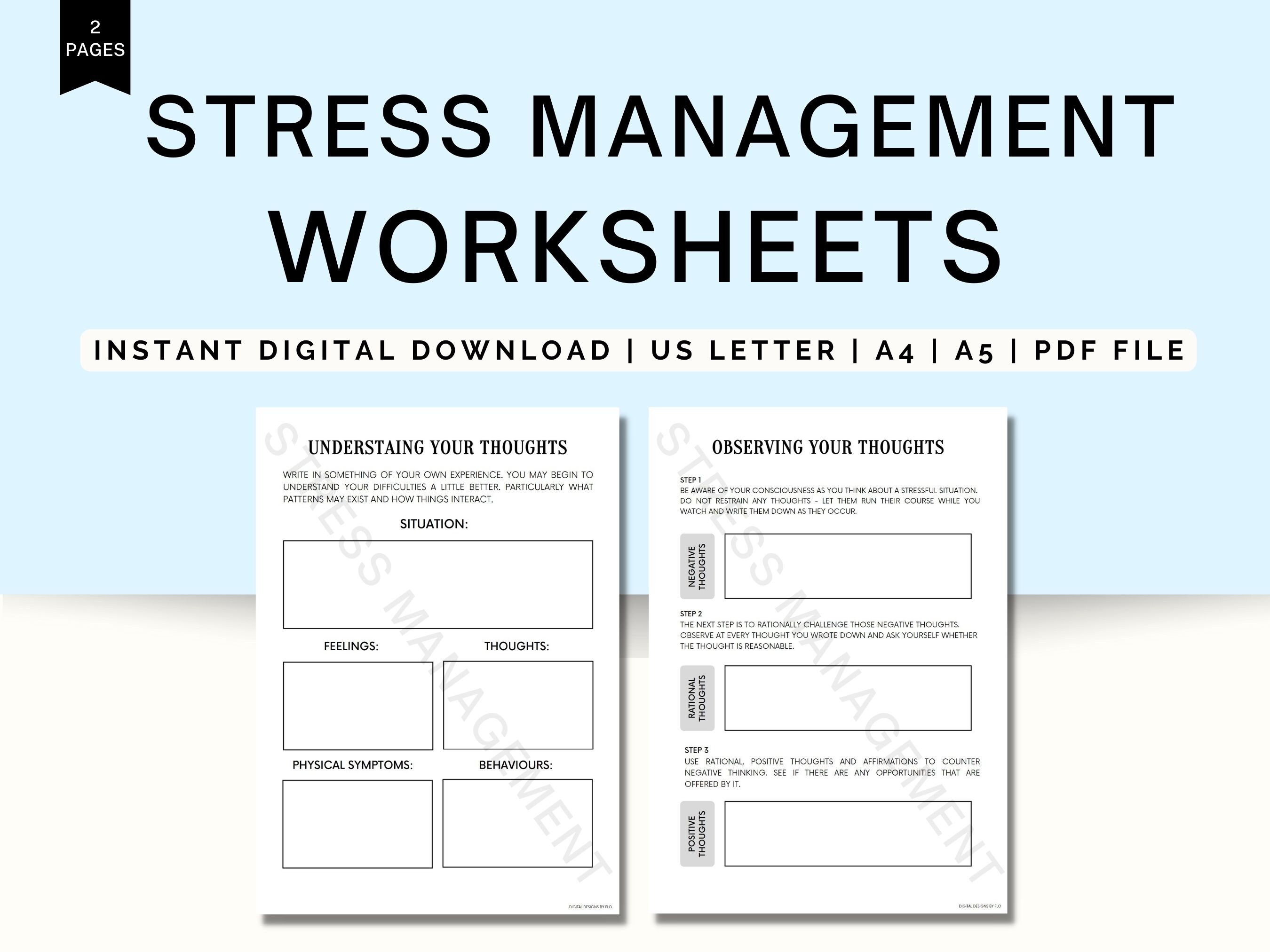 Stress Management Worksheets