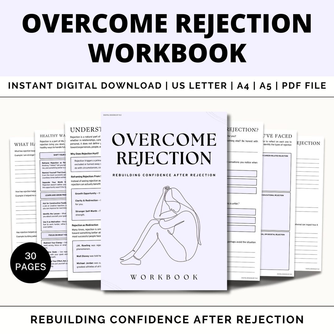 Rejection Workbook, Processing Rejection, Self-growth & Healing ...