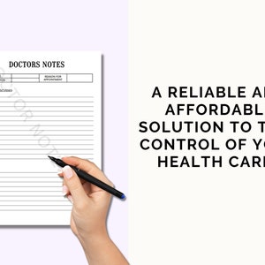 Printable Doctor Visit Note Sheets, Medical Notes, Doctor Appointments ...