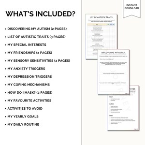 Workbook for Autism, Autism Worksheets, Autism Journal, Sensory Journal ...