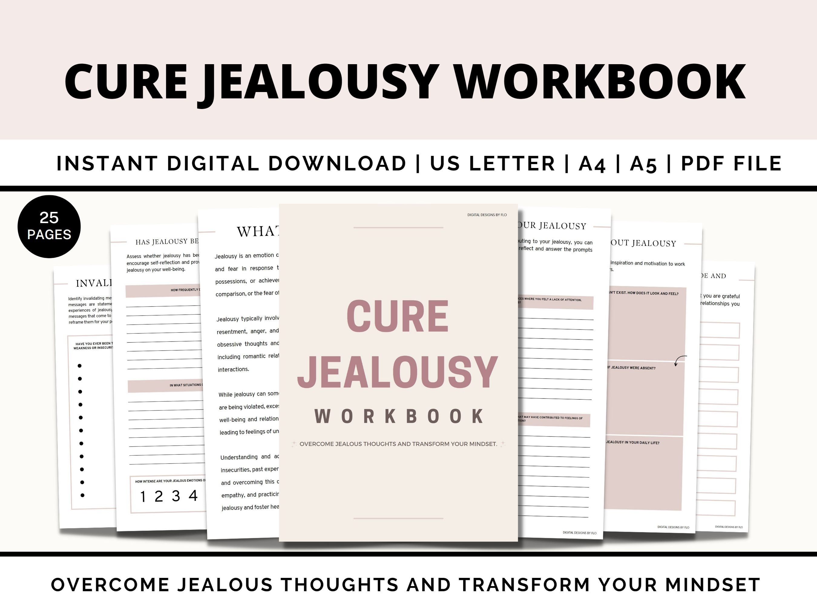 Cure Jealousy Workbook, Jealousy Processing Prompts, Competition ...