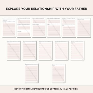 Healing Fatherly Wounds Worksheets, Inner Child Healing, Therapy ...