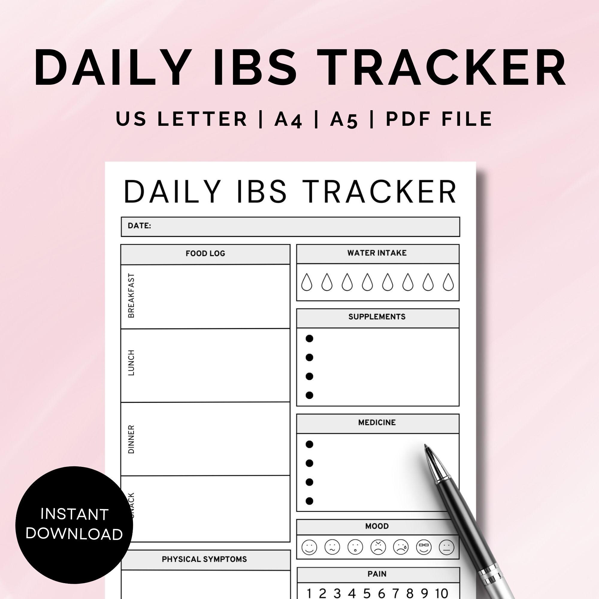 IBS Tracker, Food Diary, Supplement Tracking, Daily Health Planner ...