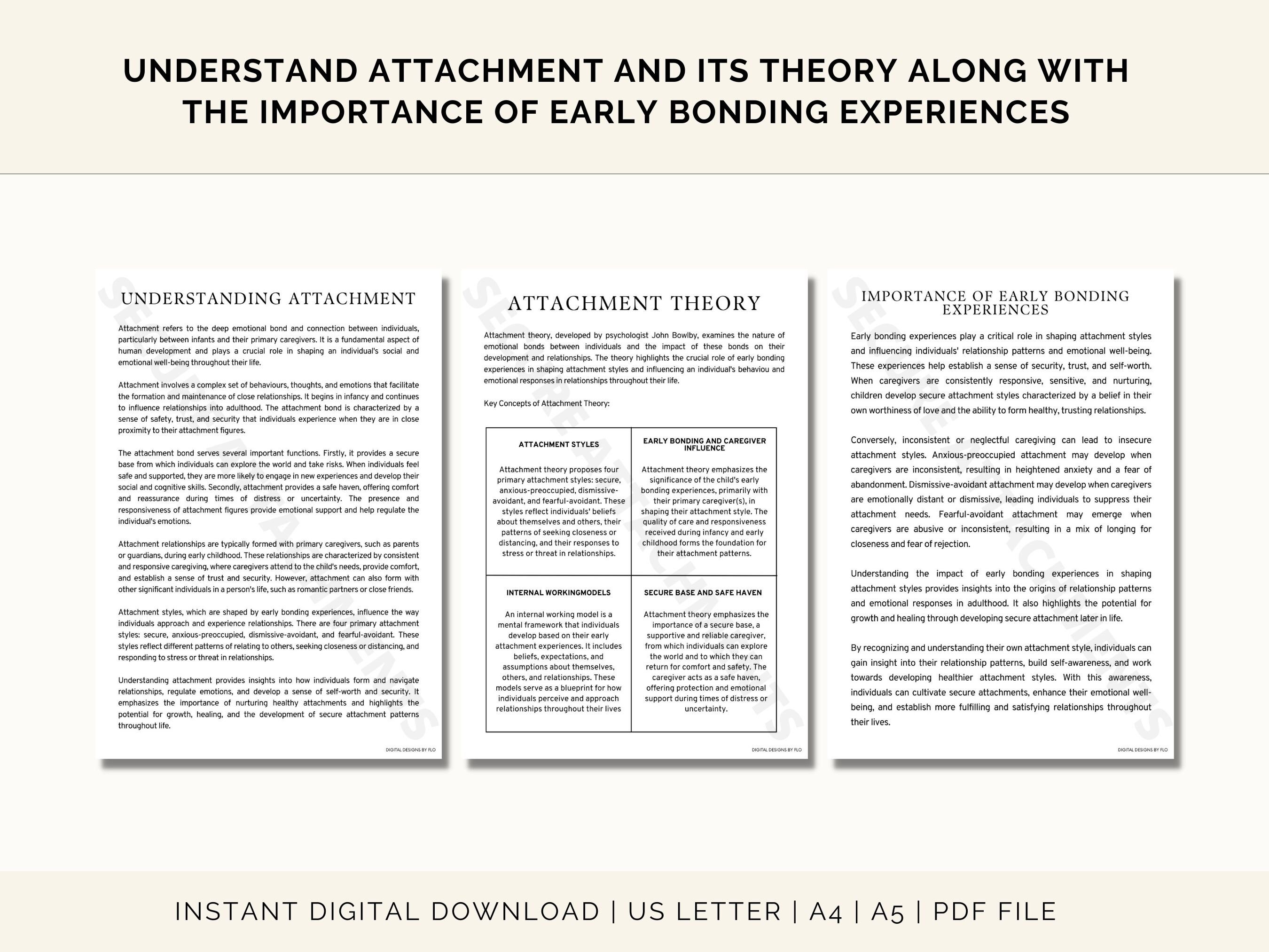 Attachment Theory Therapy Workbook, Soothe Your Attachment Wounds, Self ...