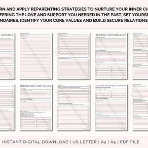 Abandonment Workbook, Attachment Styles, Inner Child Healing, Childhood ...
