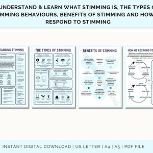 Workbook for Autism, Stimming Worksheets, Autism Journal, Sensory ...