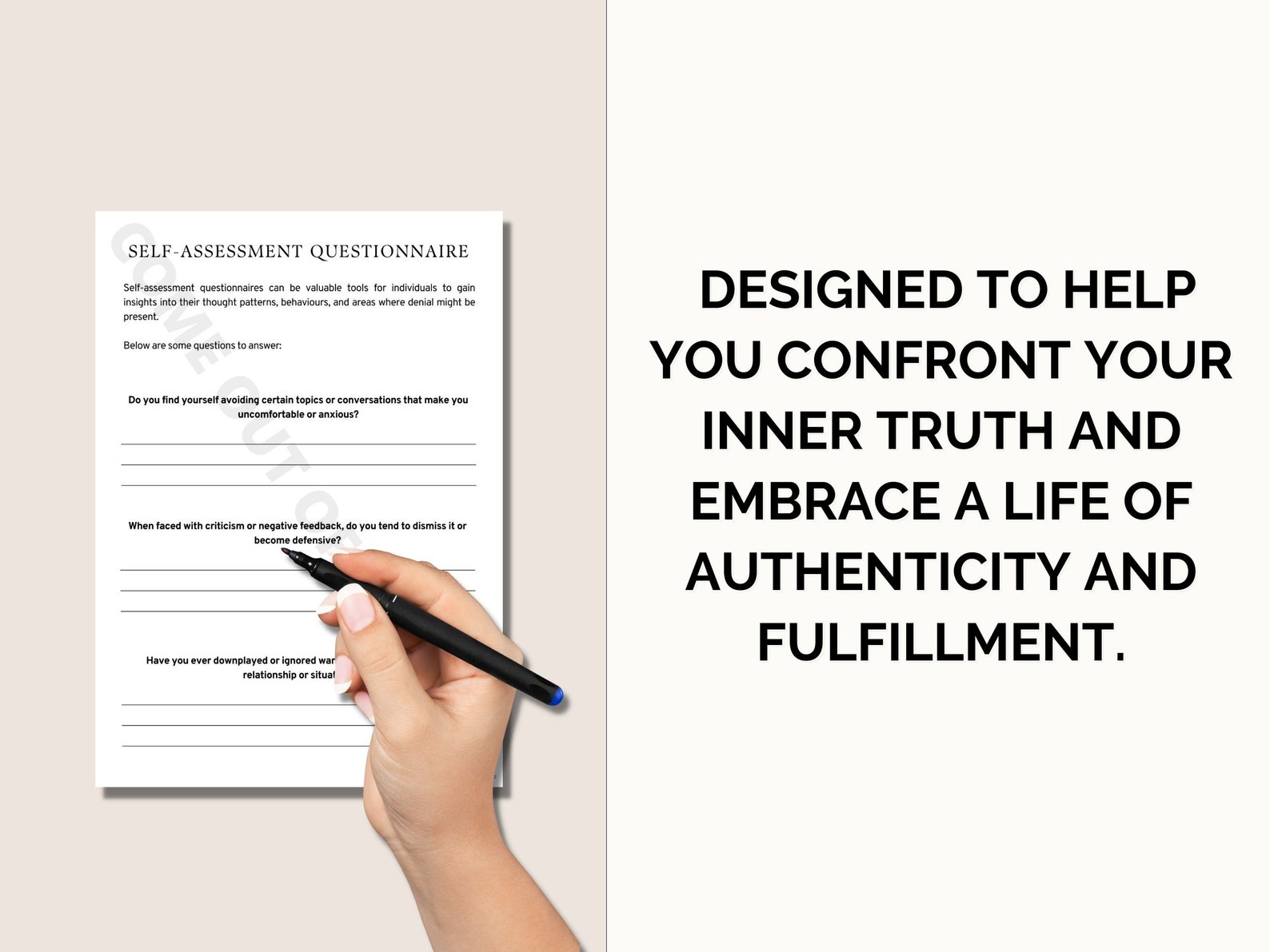 Managing Denial Workbook, Boundaries Workbook, Self Help, CBT Coping ...