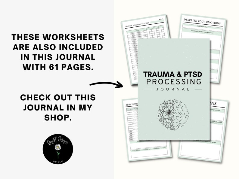 Trauma Therapy Worksheets, Trauma Workbook, Trauma Therapy, Trauma ...