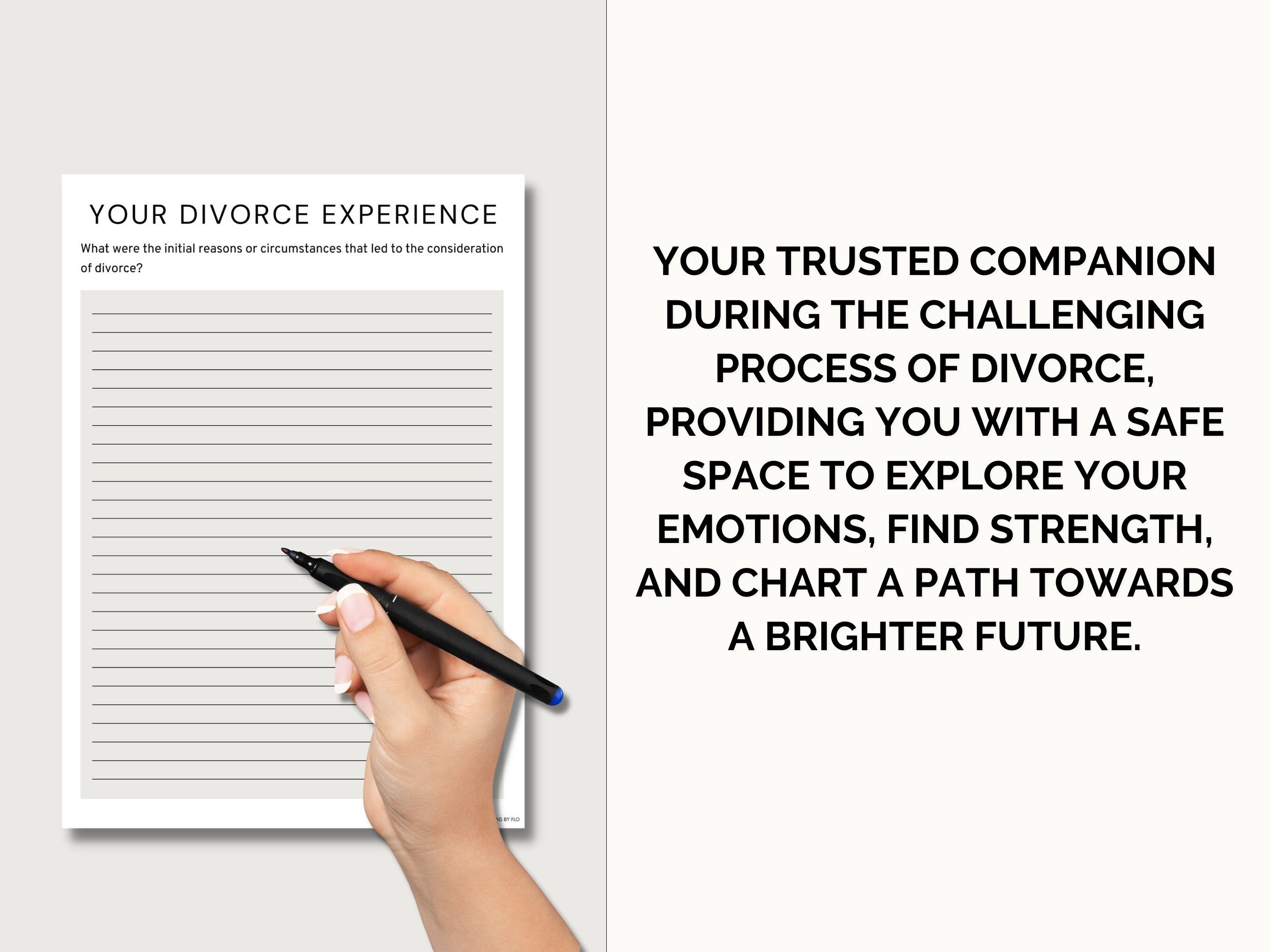 Divorce Therapy Workbook, Coping With Divorce for Adults, Breakup ...