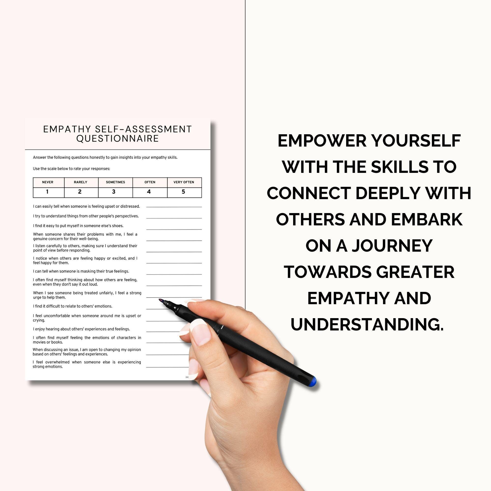 Empathy Activity Workbook, Relationship Building, Empathy Skills ...