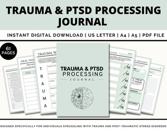 Trauma Therapy Worksheets, Trauma Workbook, Trauma Therapy, Trauma ...
