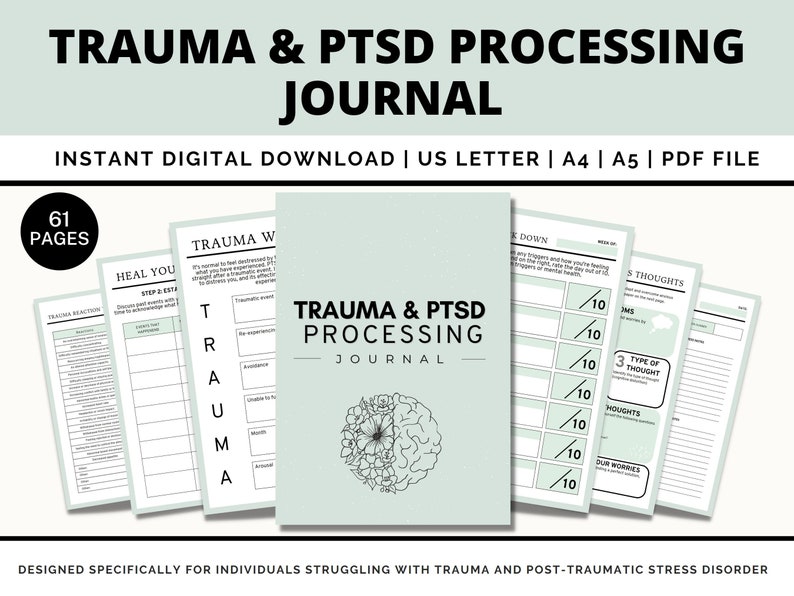 PTSD Workbook Trauma Workbook Trauma Therapy Trauma - Etsy