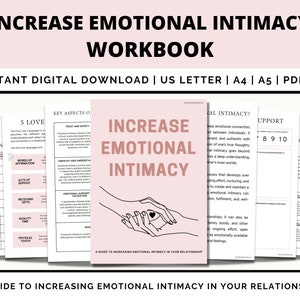 Emotional Intimacy Workbook, Relationship Intimacy Therapy, Couples ...