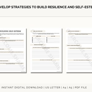 Overcome Shame Workbook Printable, Shame, Guilt, Embarrassment Distinct ...
