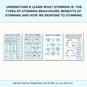 Workbook for Autism, Stimming Worksheets, Autism Journal, Sensory ...