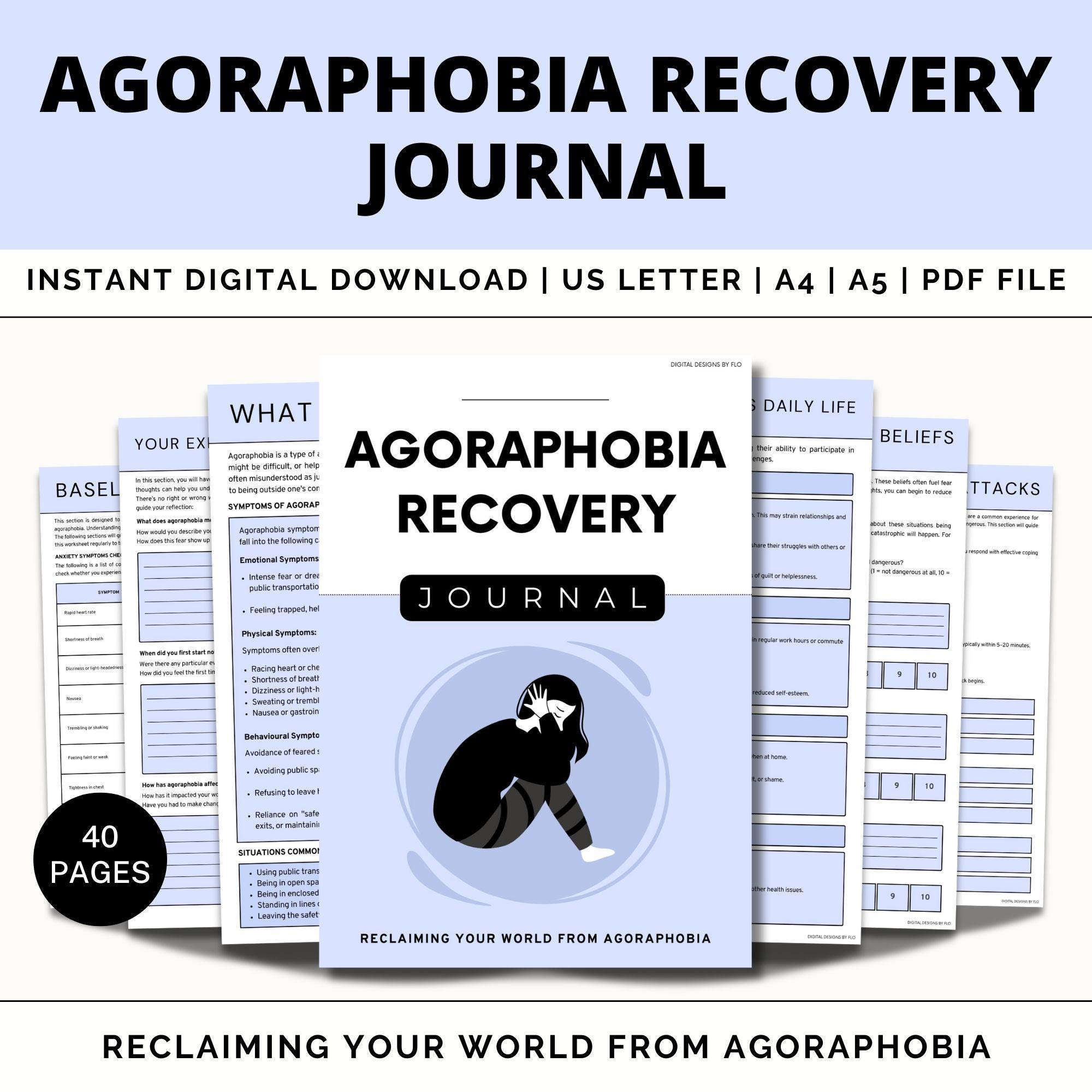 Agoraphobia Recovery, Anxiety Relief, Panic Attacks, Phobia Worksheets ...