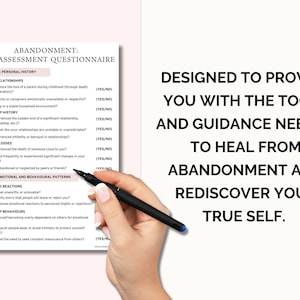 Abandonment Workbook, Attachment Styles, Inner Child Healing, Childhood ...