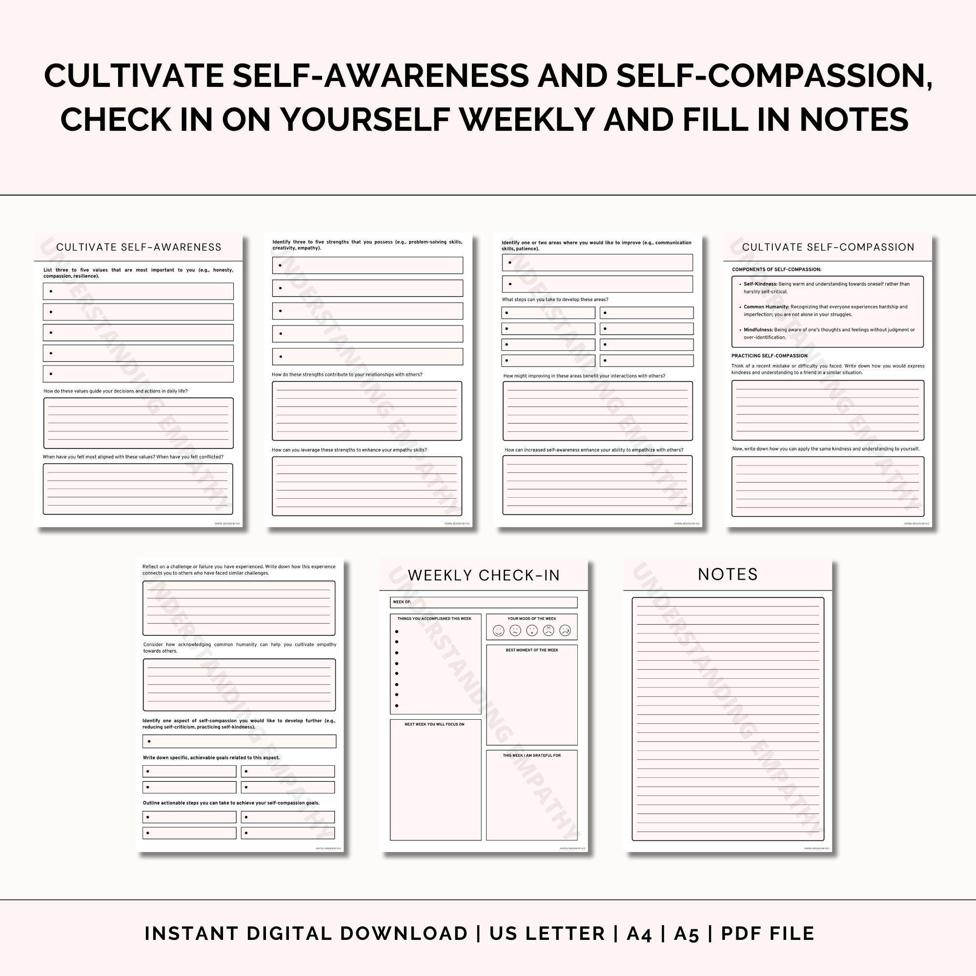 Empathy Activity Workbook, Relationship Building, Empathy Skills ...