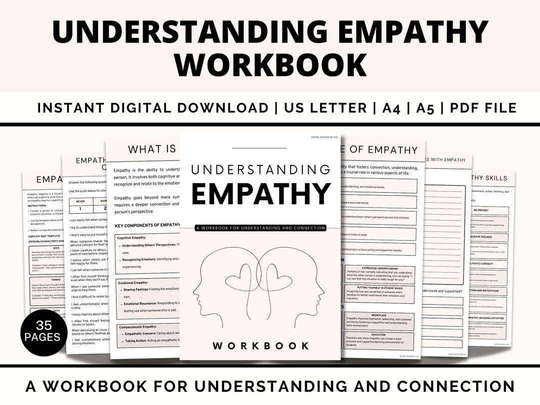 Empathy Activity Workbook, Relationship Building, Empathy Skills ...
