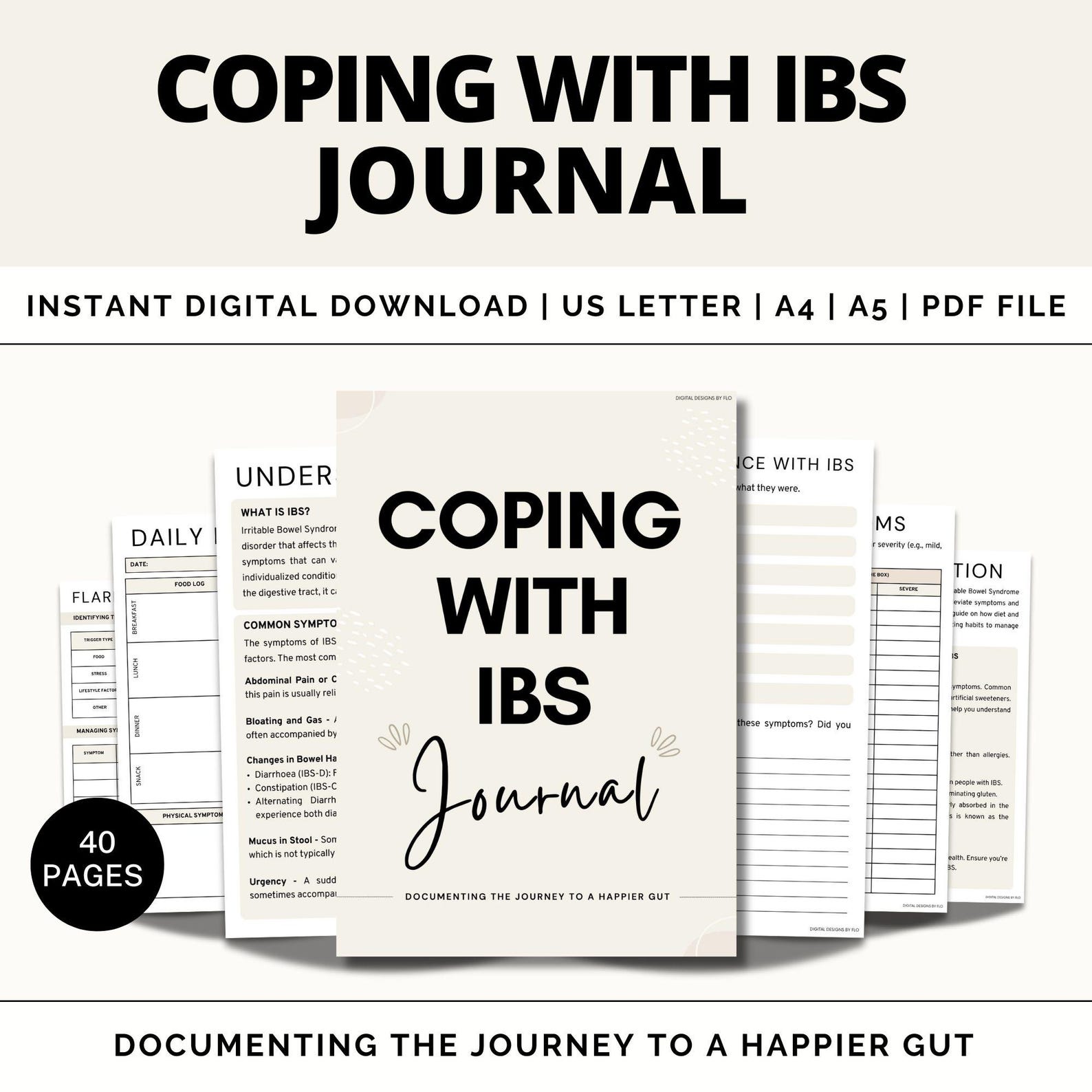 Irritable Bowl Syndrome Journal, IBS Tracker, Food Diary, Symptom ...